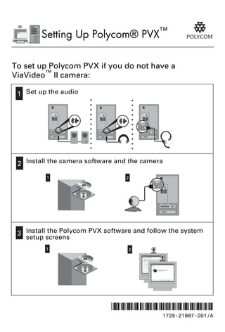 Polycom pvx setup guide | PDF