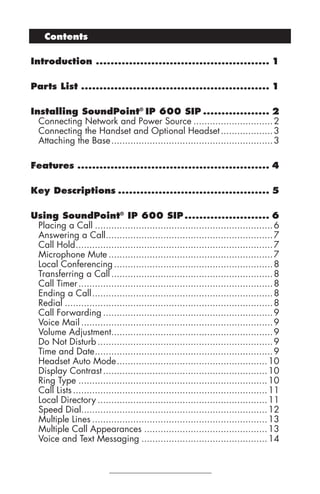 Polycom soundpoint ip600 user guide | PDF