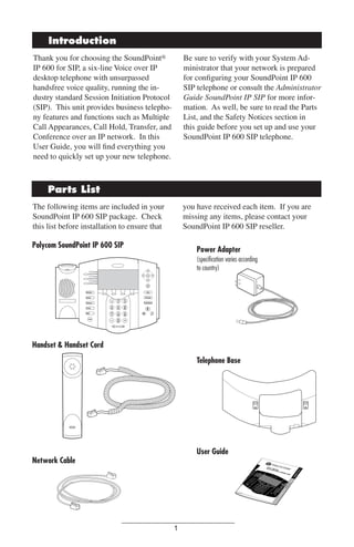 Polycom soundpoint ip600 user guide | PDF