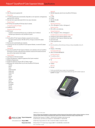 Polycom soundpoint ip670 add on module data sheet | PDF