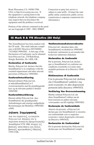 Polycom sound station 2 basic user guide | PDF