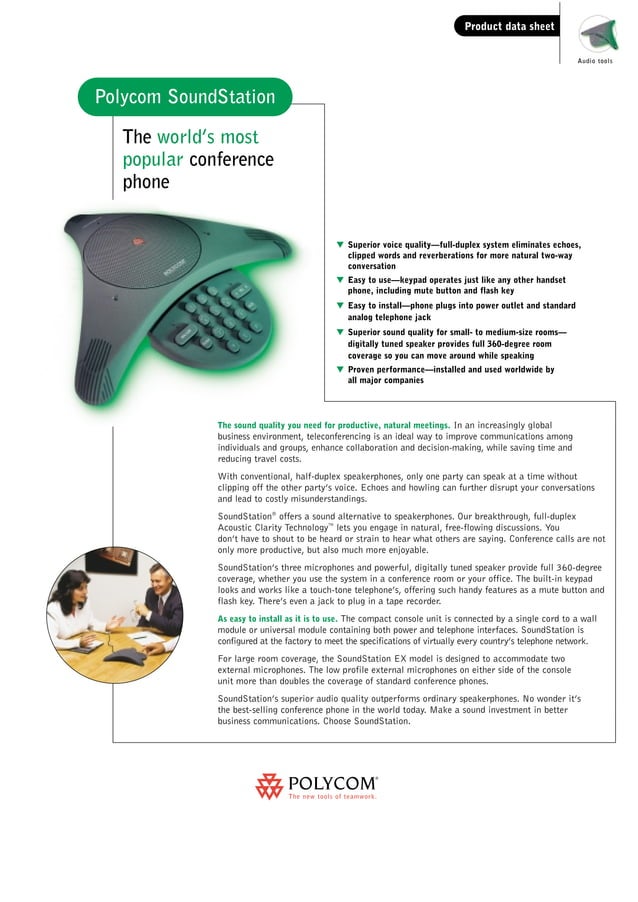 Polycom soundstation data sheet | PDF