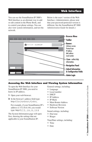 Polycom sound station ip3000 user guide | PDF