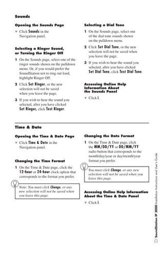 Polycom sound station ip3000 user guide | PDF