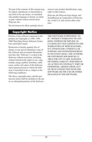 Polycom sound station ip4000 user guide | PDF