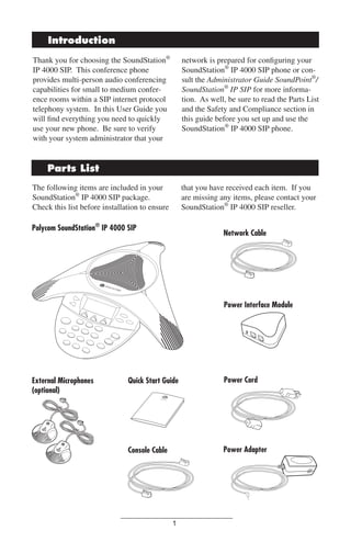 Polycom sound station ip4000 user guide | PDF