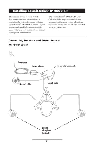 Polycom sound station ip4000 user guide | PDF
