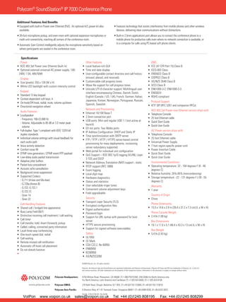 Polycom soundstation ip7000 data sheet | PDF