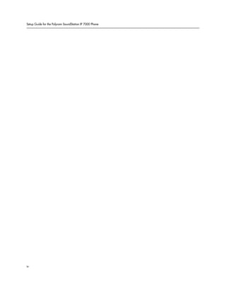 Polycom soundstation ip7000 set up guide | PDF