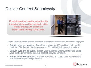 Polycom - Video Vendor Event 19 juni 2012 - Long | PDF