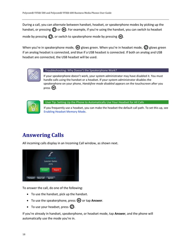 Polycom vvx500 vvx600 user guide | PDF