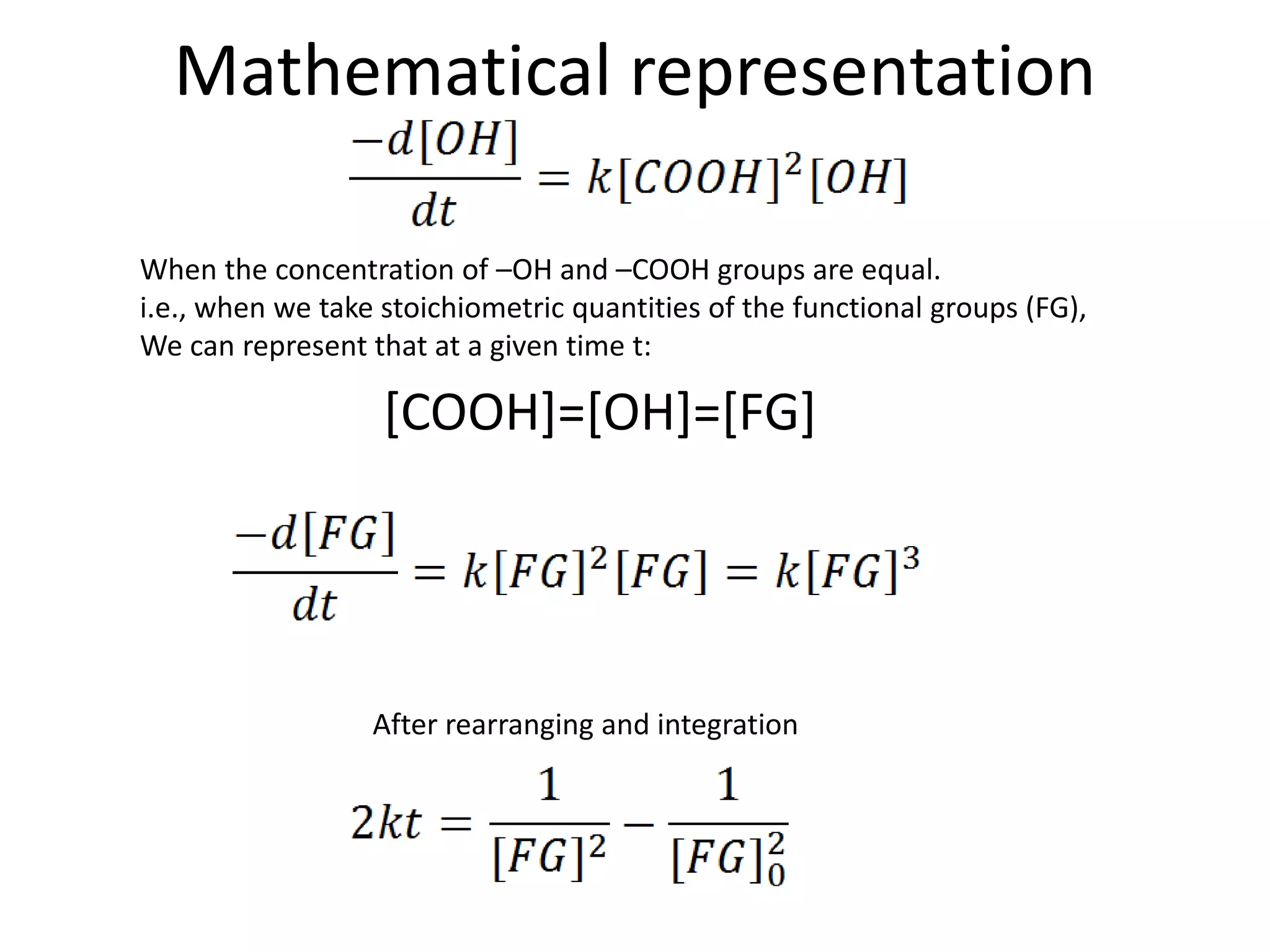 Kinetics of Polycondensation | PPTX
