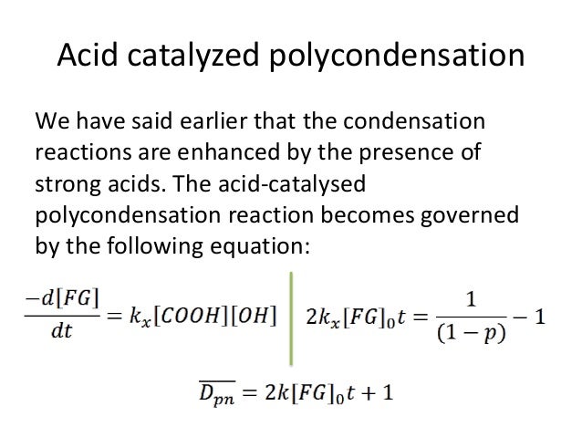 Kinetics of Polycondensation