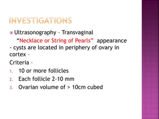 Polycystic ovarian syndrome | PPTX