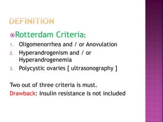 Polycystic ovarian syndrome | PPTX