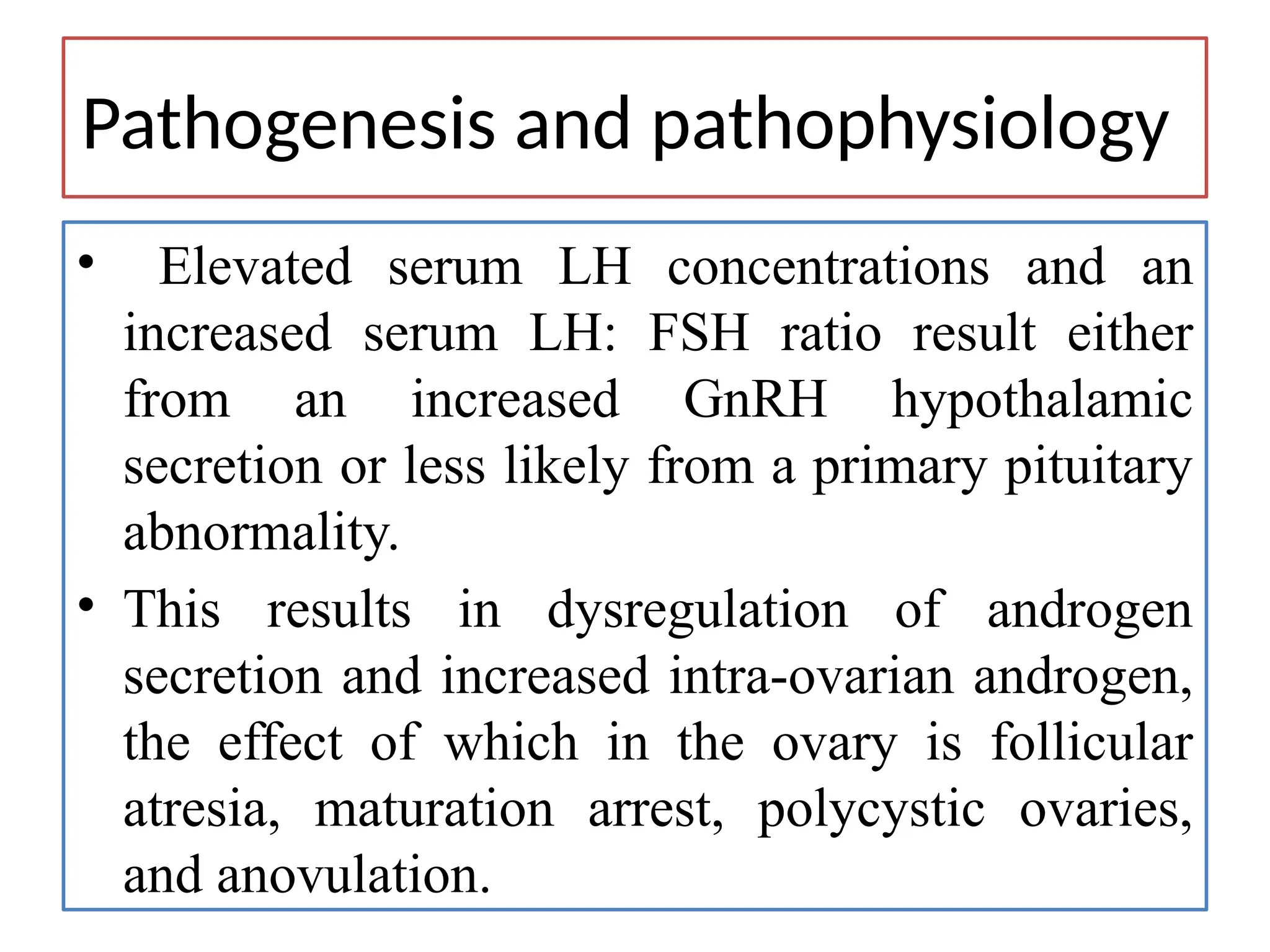 POLYCYSTIC OVARIAN SYNDROME PATHOPHYSIOLOGY,ANATOMY AND PYSIOLOGY | PPTX
