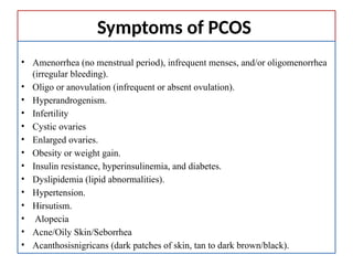 POLYCYSTIC OVARIAN SYNDROME PATHOPHYSIOLOGY,ANATOMY AND PYSIOLOGY | PPTX
