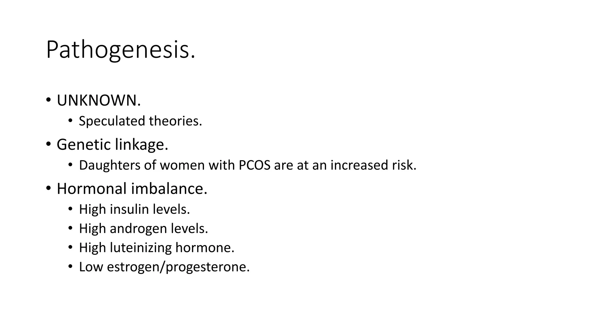 Polycystic ovarian syndrome & amenorrhea | PPTX