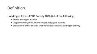 Polycystic ovarian syndrome & amenorrhea | PPTX