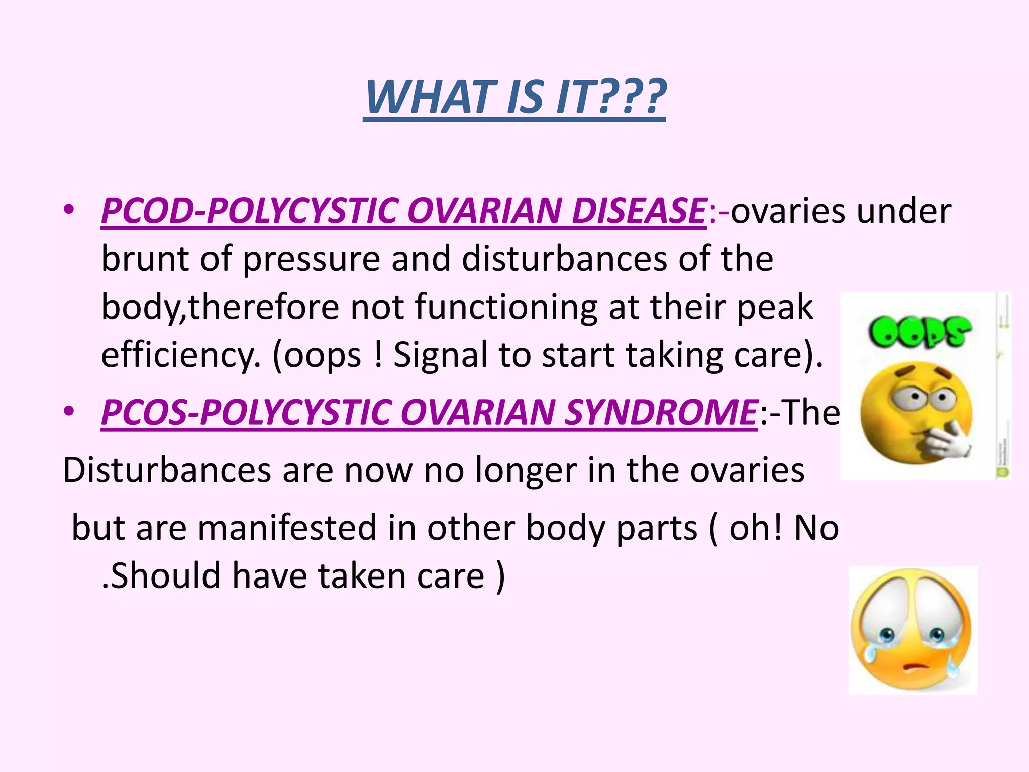 Polycystic ovarian syndrome(pcos):-causes,effects,nutition,treatments ...