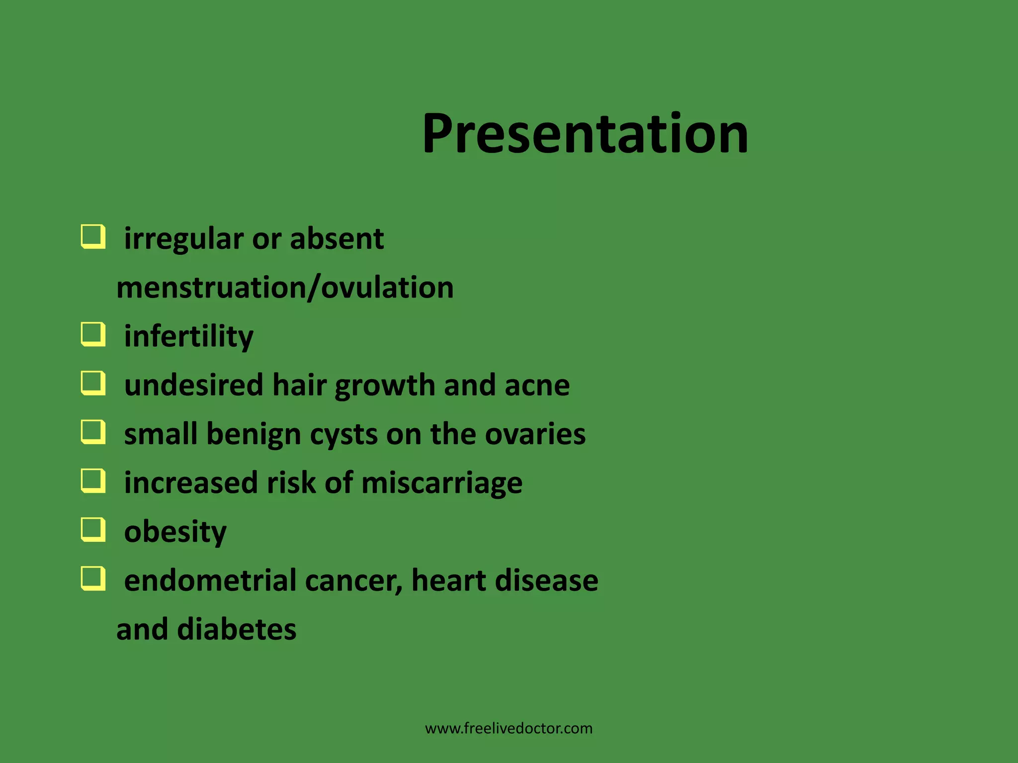 Polycystic ovary syndrome | PPTX | Infertility | Reproductive Health