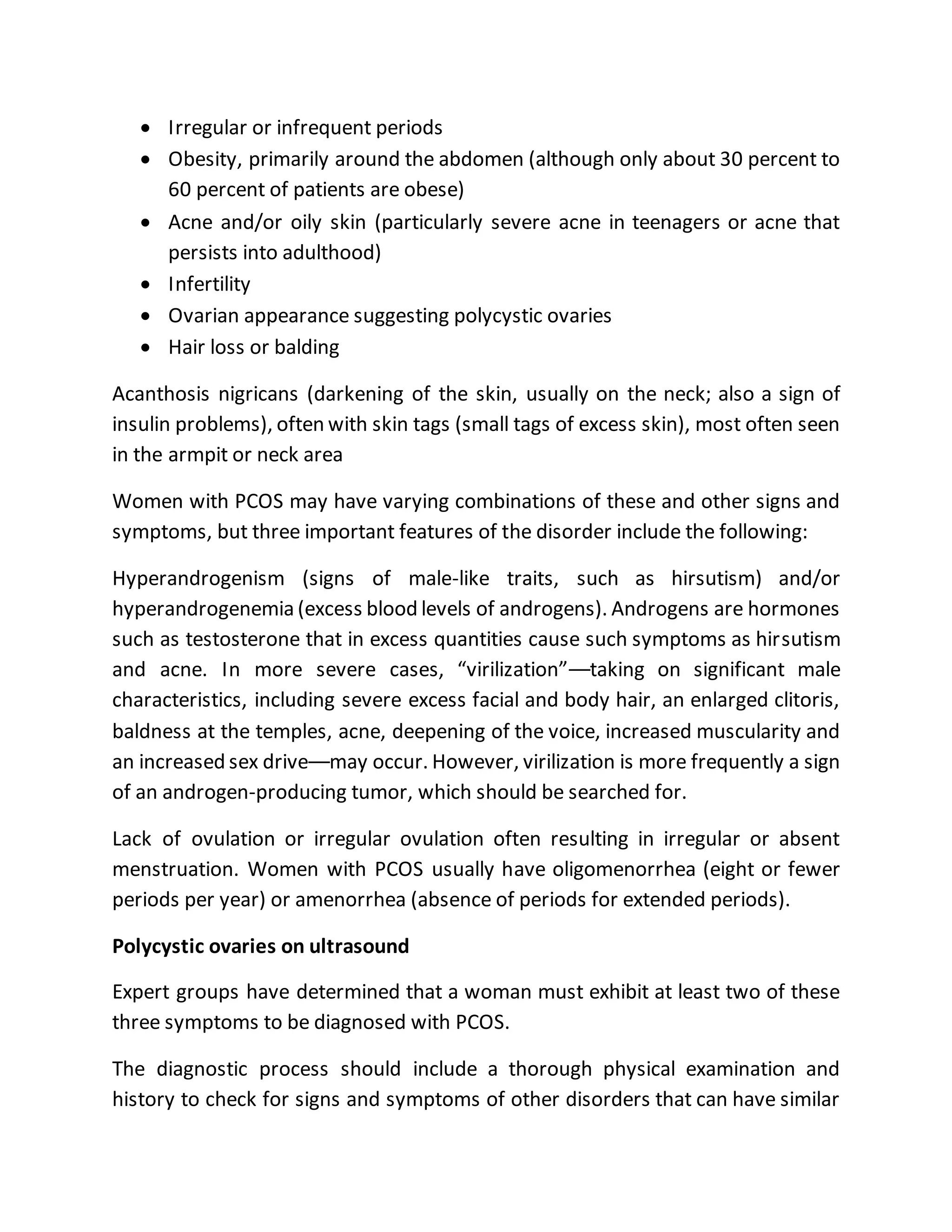 Polycystic ovary syndrome | DOCX