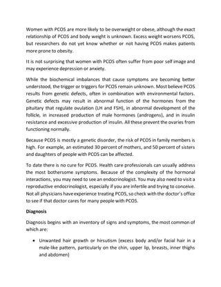 Polycystic ovary syndrome | DOCX
