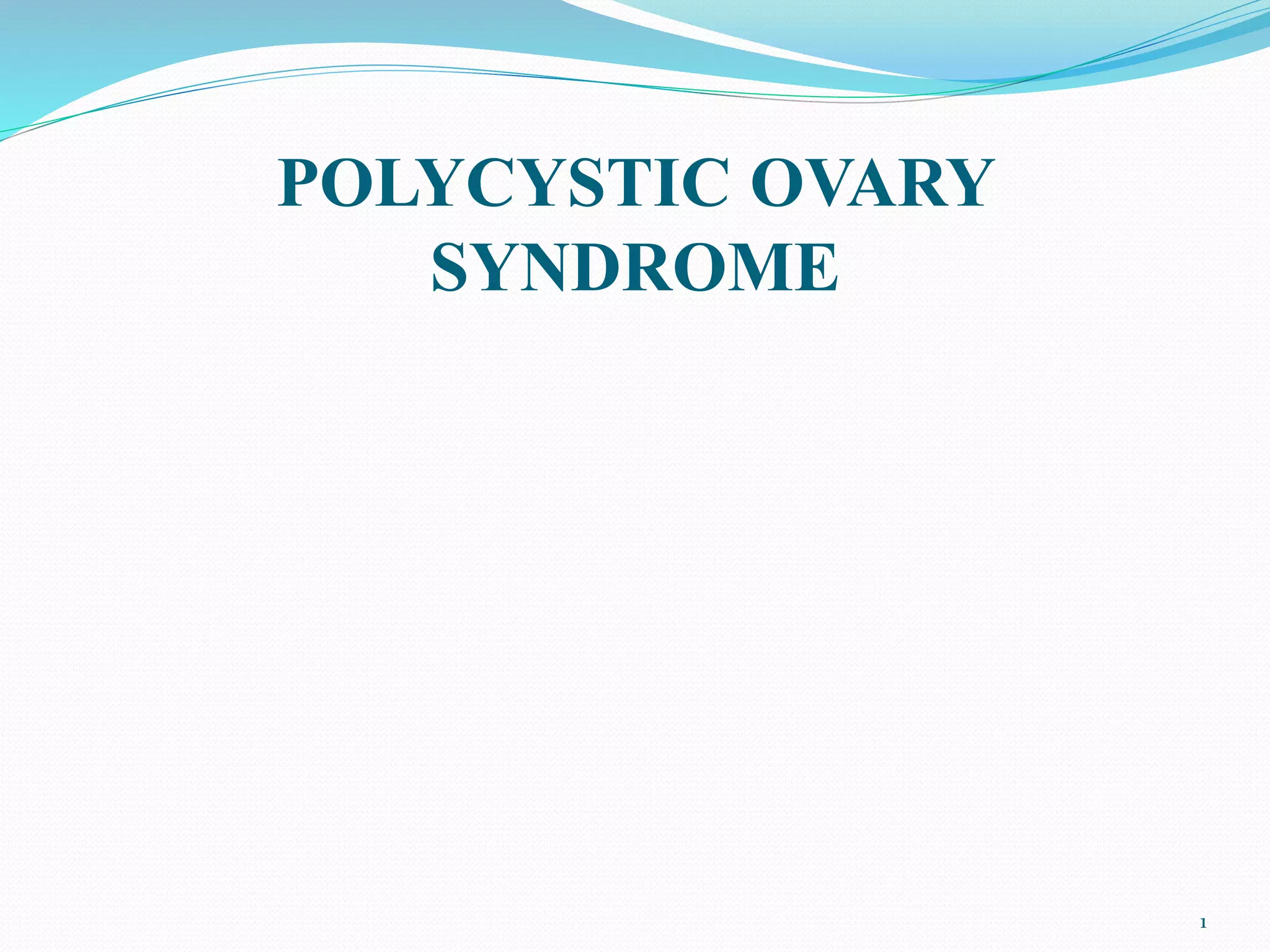 Polycystic ovary syndrome | PPT