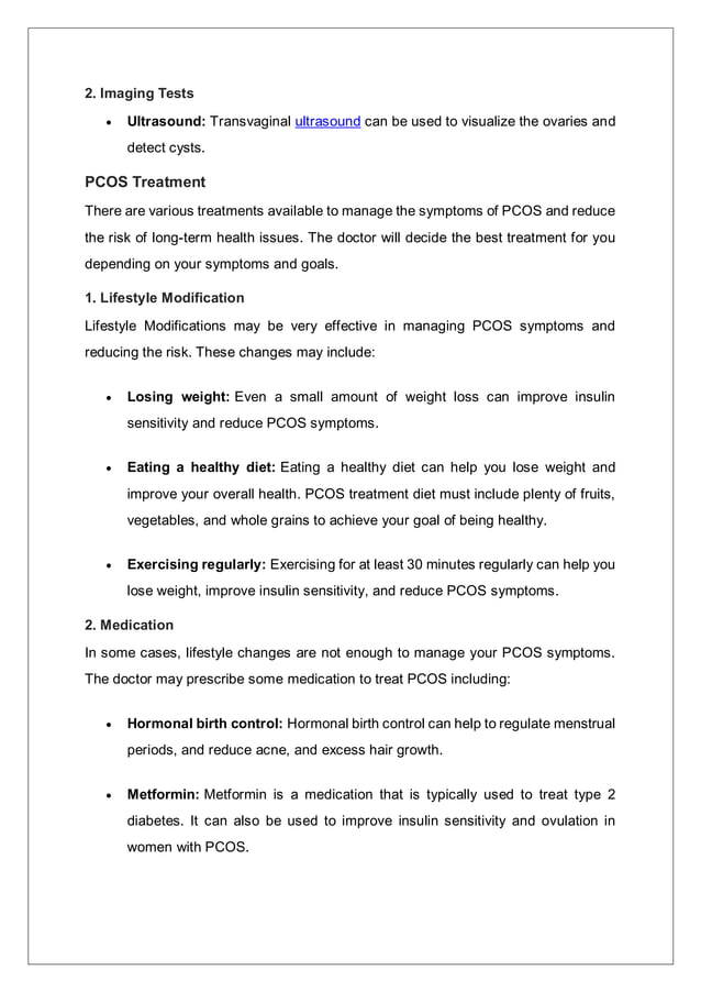 Polycystic Ovary Syndrome PCOS - Causes, Symptoms, Diagnosis and ...