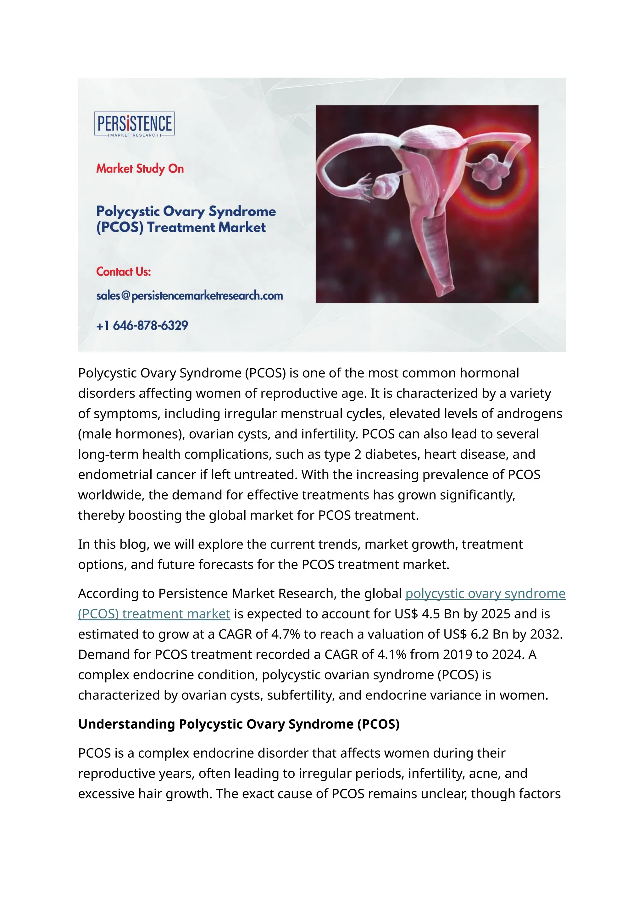 Polycystic Ovary Syndrome Treatment Market Demand for Fertility ...