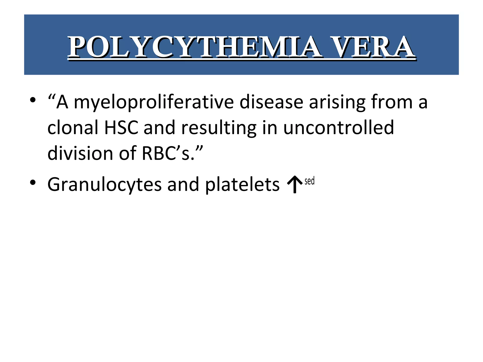 Polycythemia | PPT