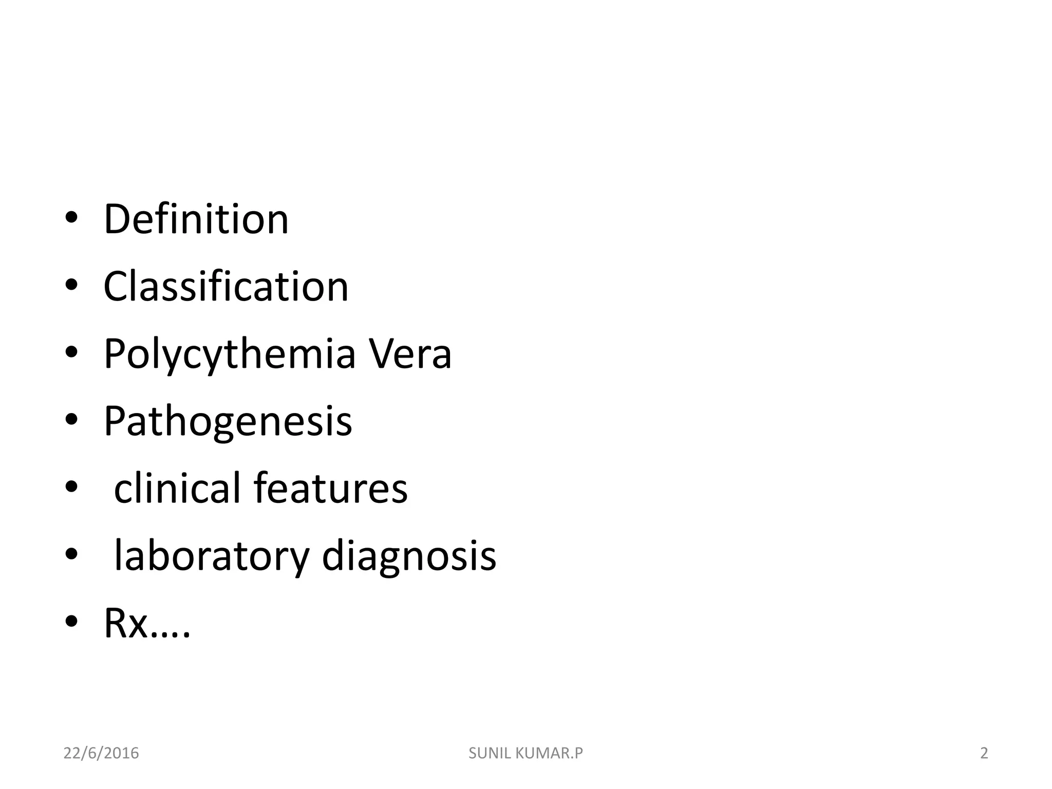 Polycythemia | PPTX