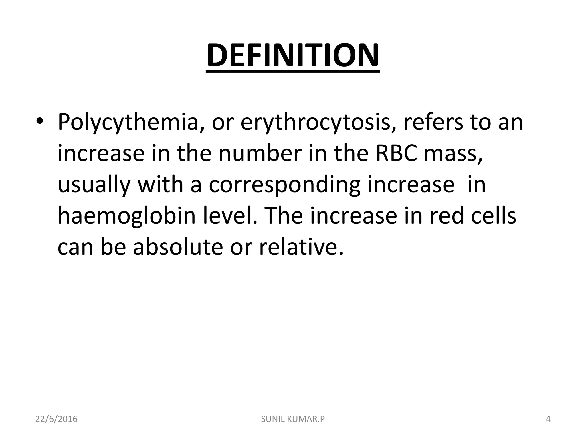 Polycythemia | PPTX