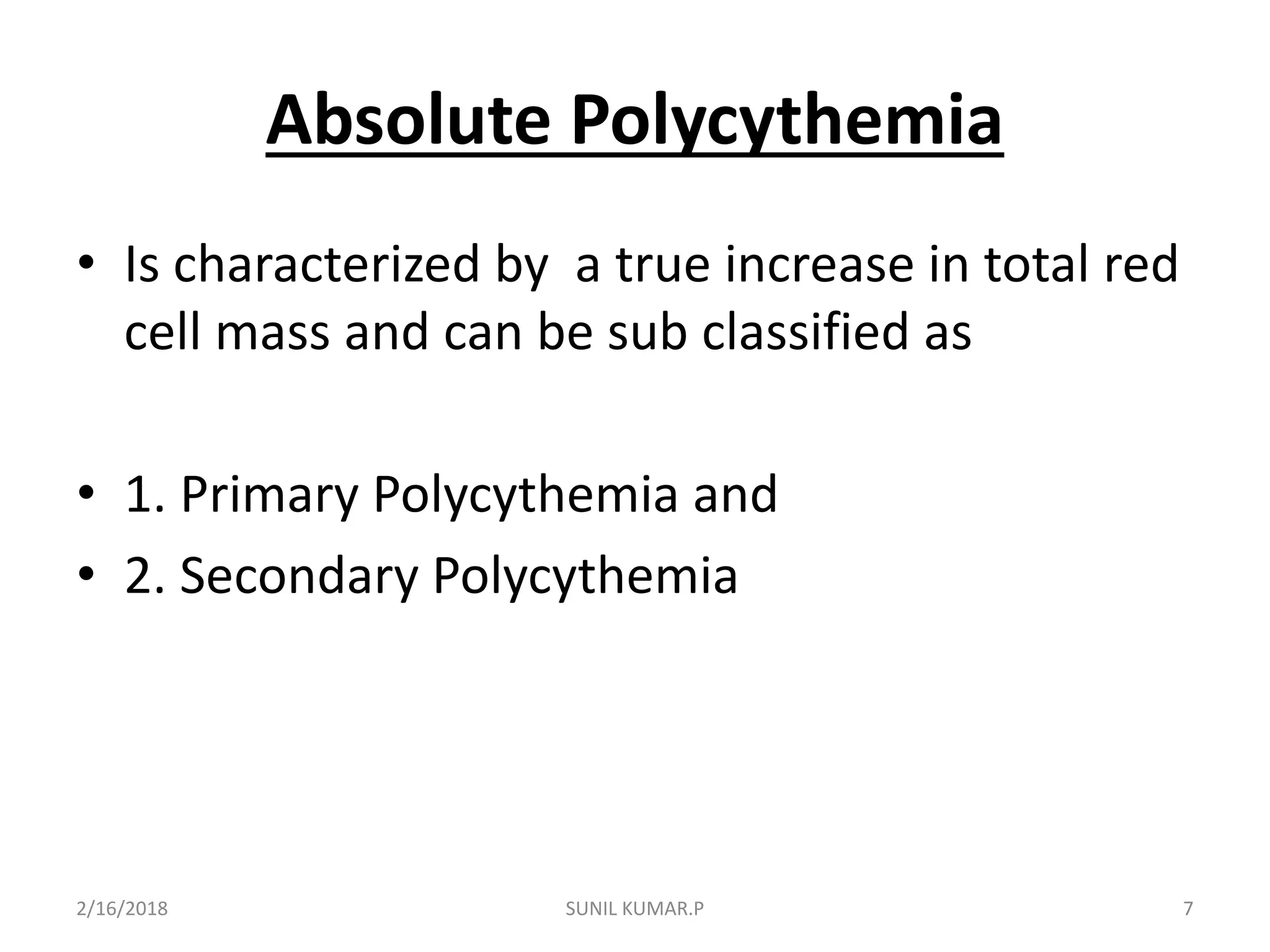 Polycythemia | PPTX