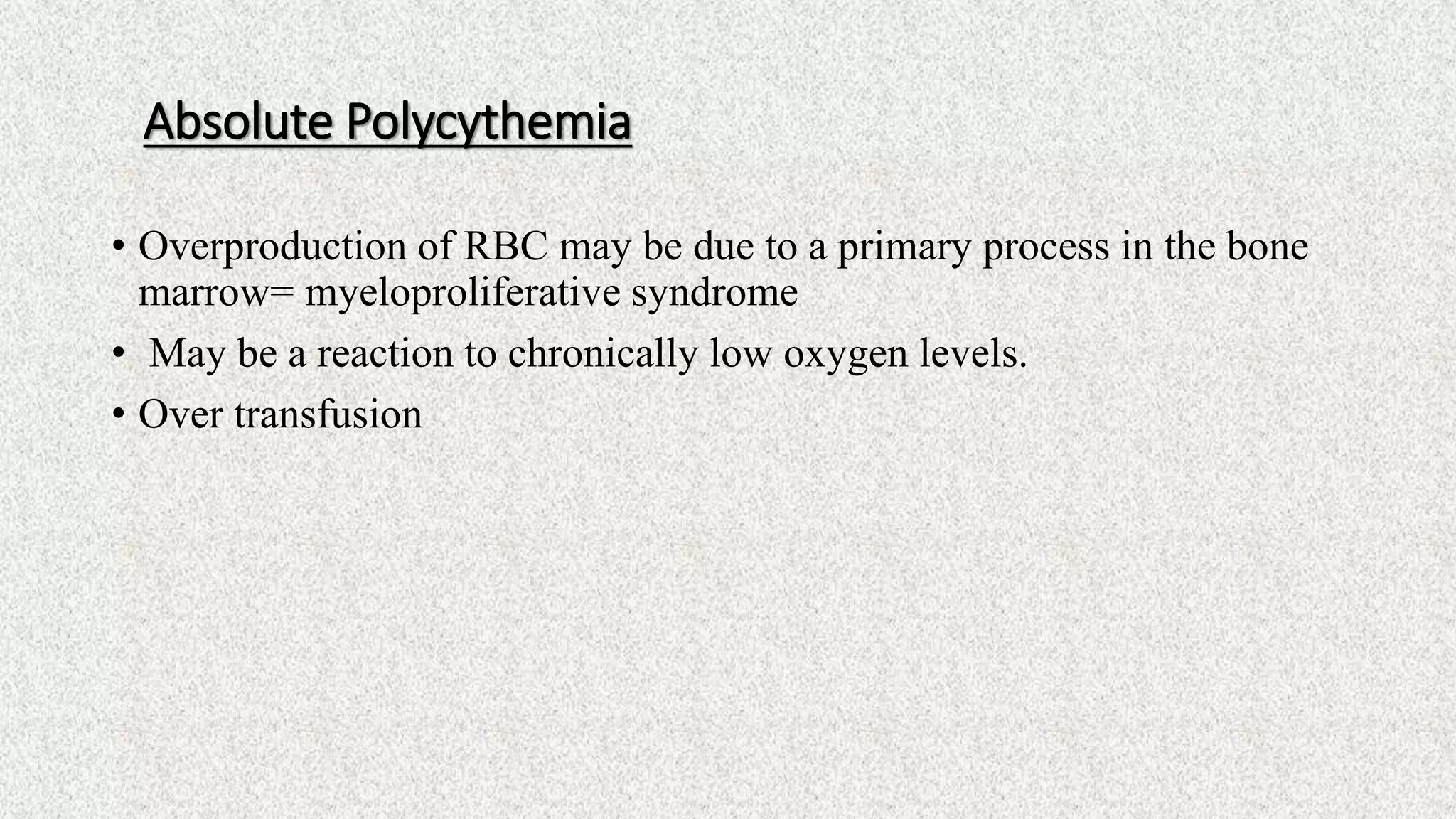 Polycythemia | PPTX