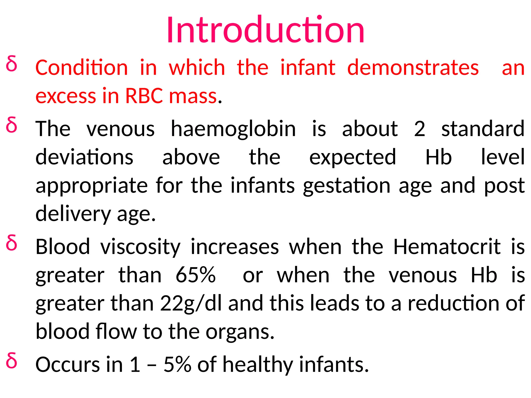Polycythemia. in neonates immediately after birth | PPTX
