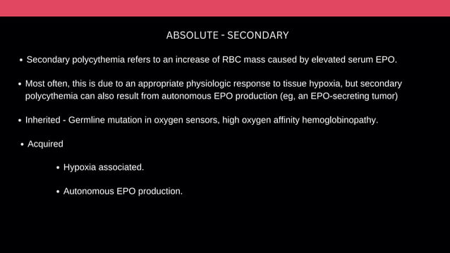 Approach to Polycythemia / Erythrocytosis in Adults | PDF | Blood ...