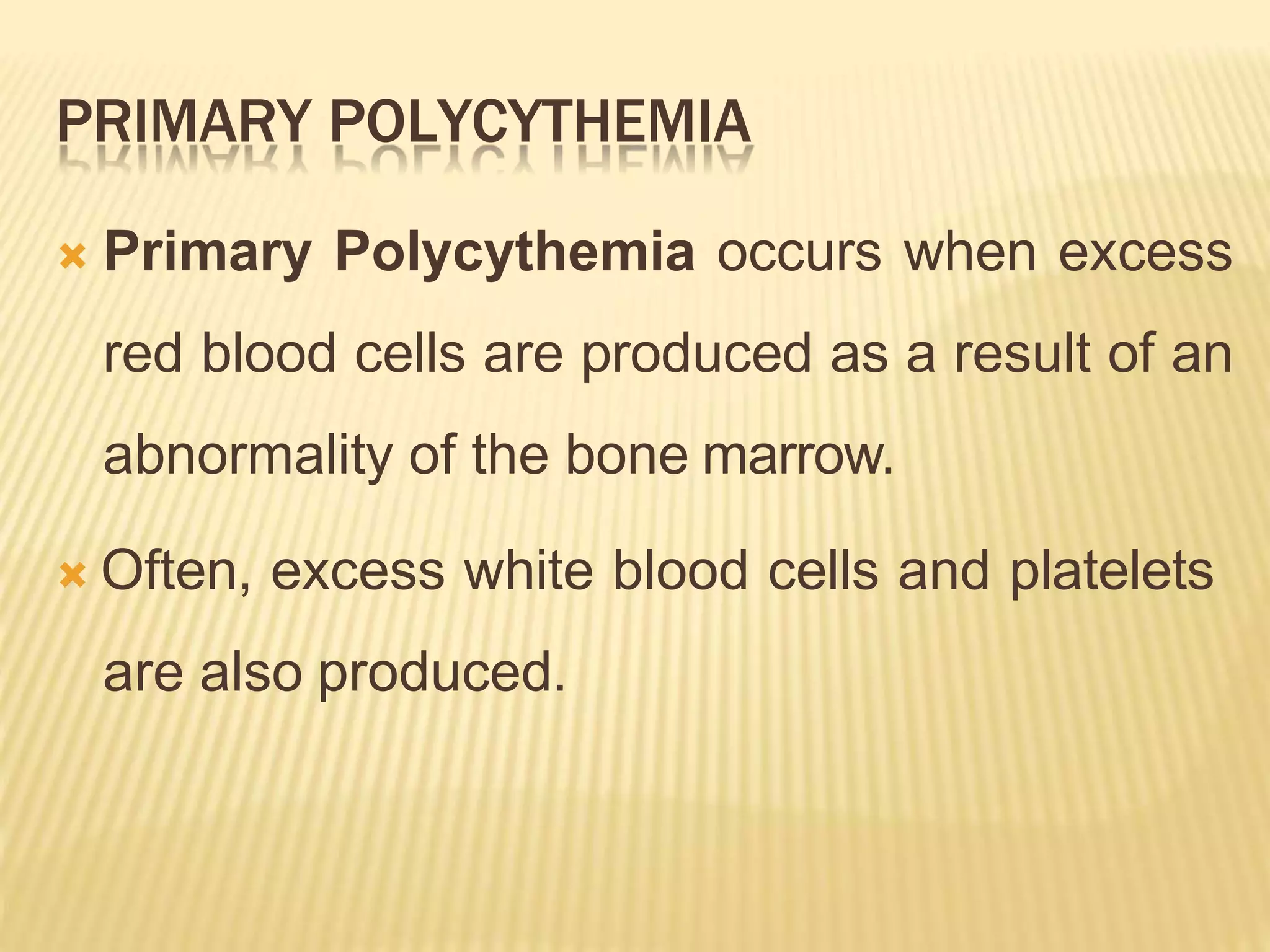 Polycythemia slide | PPTX