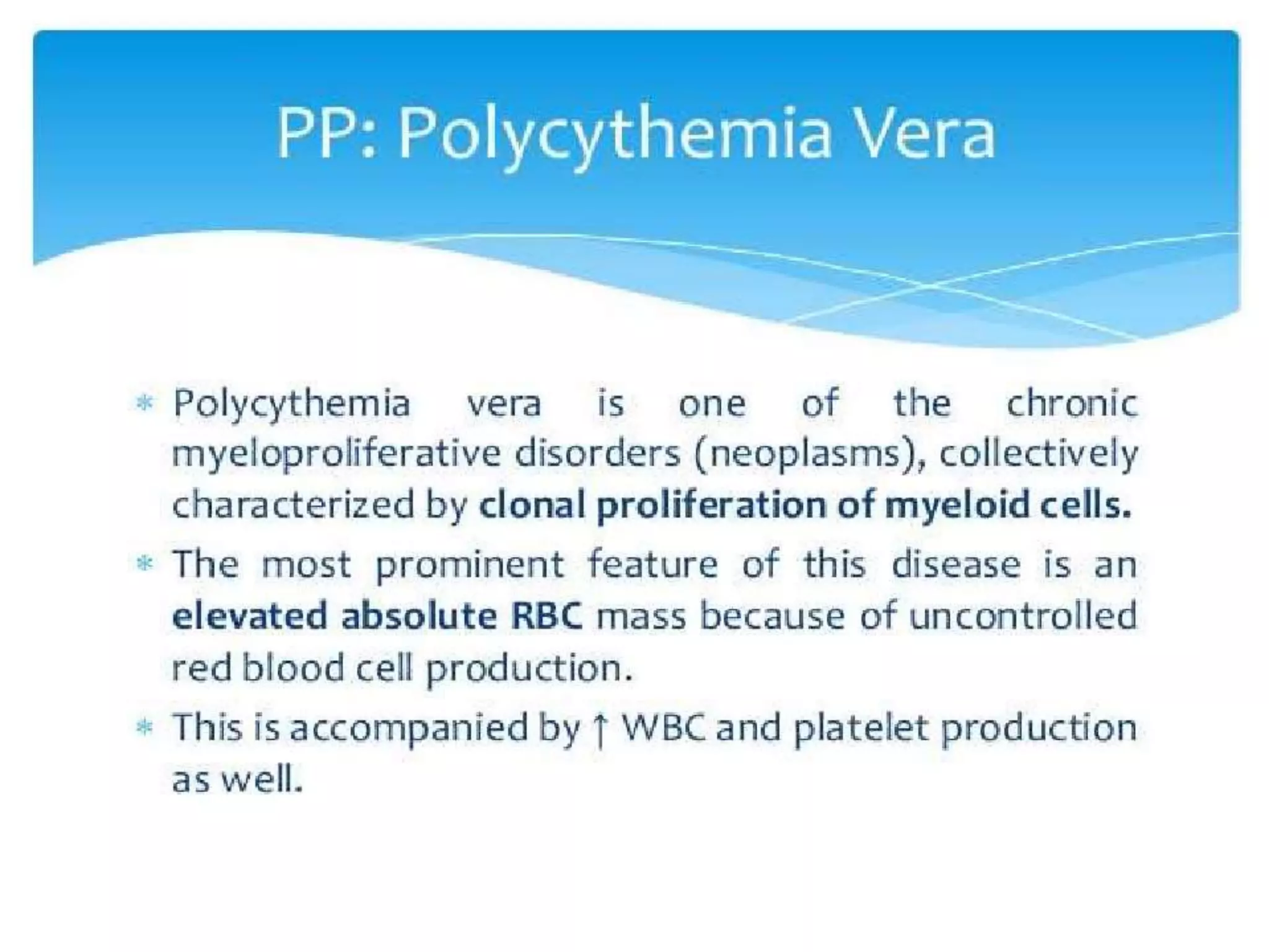 Polycythemia slide | PPTX