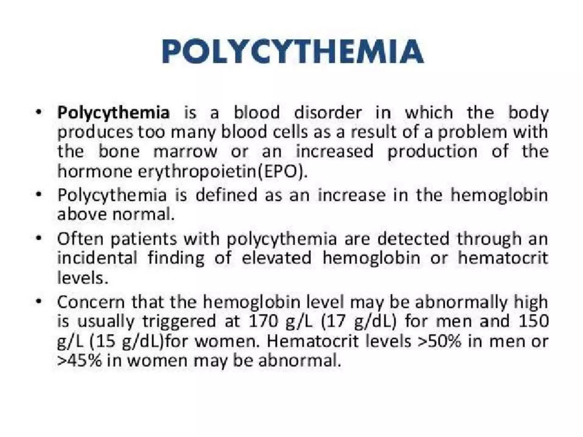 Polycythemia slide | PPTX