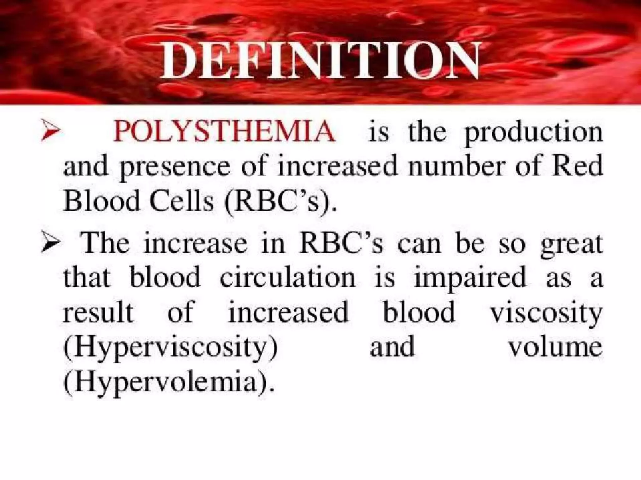 Polycythemia slide | PPTX