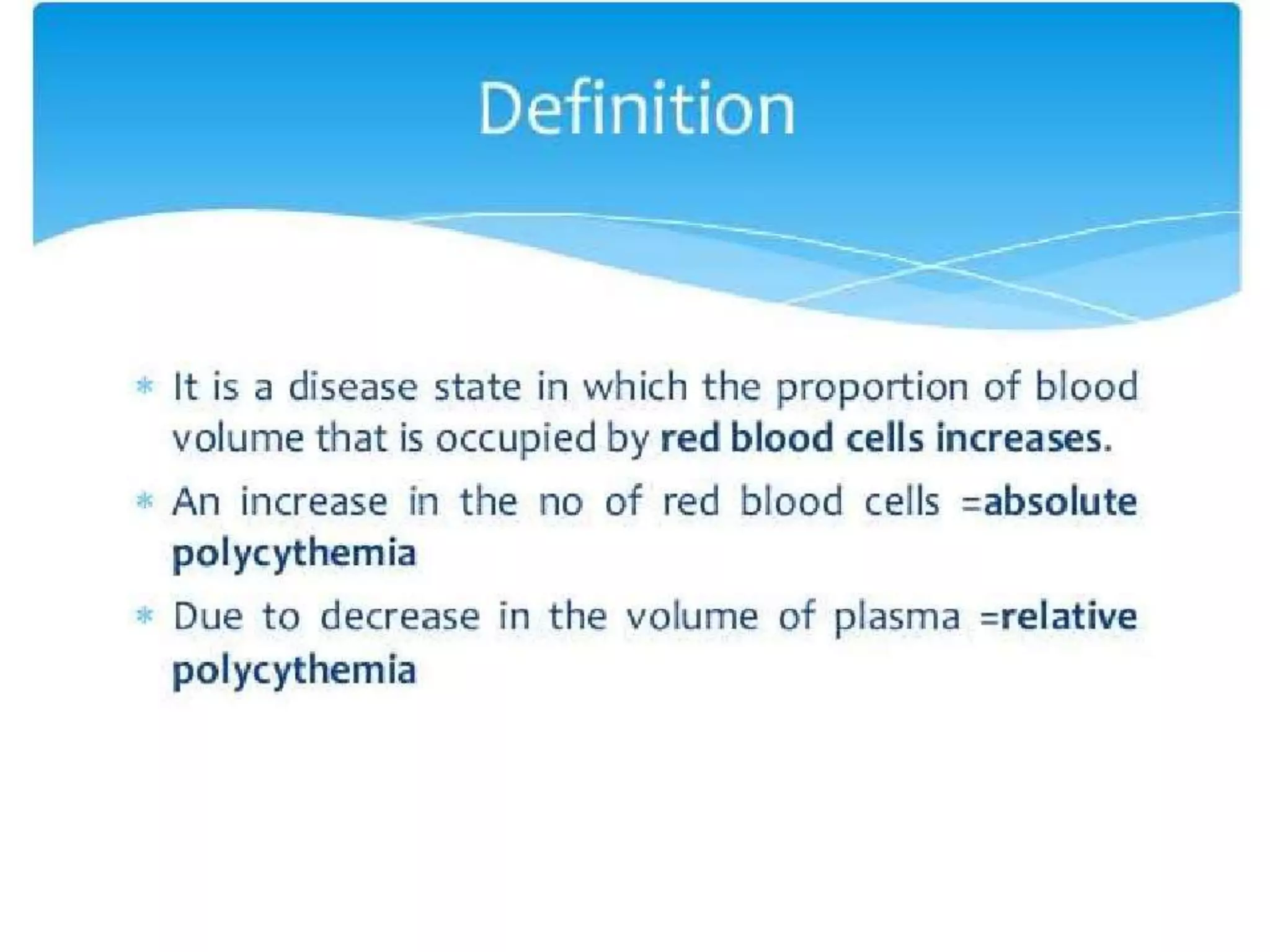 Polycythemia slide | PPTX
