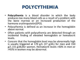 Polycythemia slide | PPTX