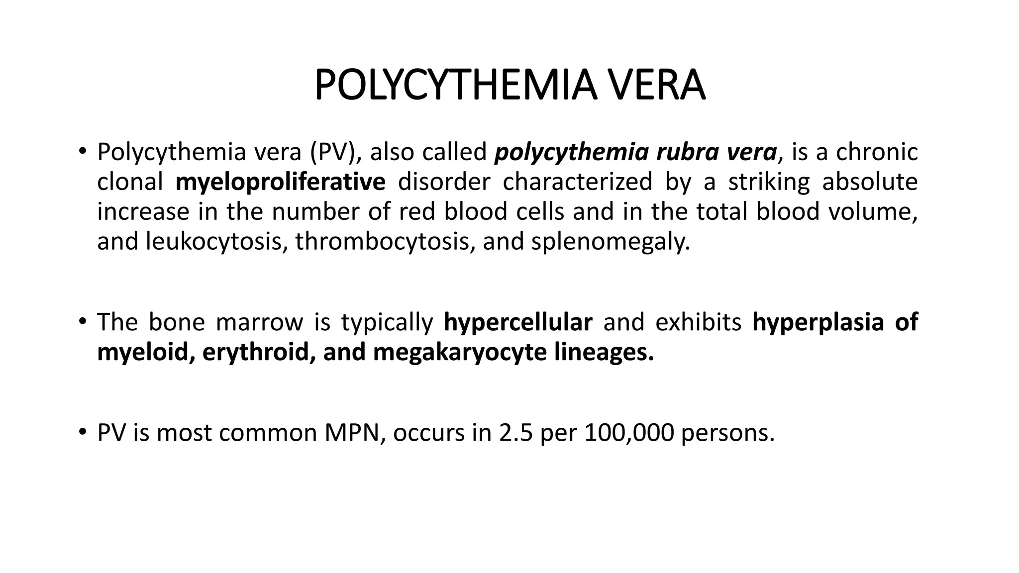Polycythemia vera | PPTX