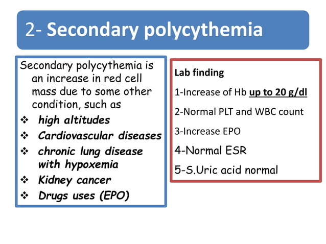 Polycythemia VERA.ppt | Blood Disorders | Diseases and Conditions