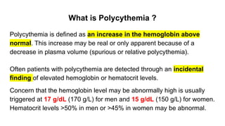 POLYCYTHEMIA VERA ( based on Harrison's Principles of Internal Medicine ...