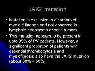 Polycythemia vera jak2 | PPT
