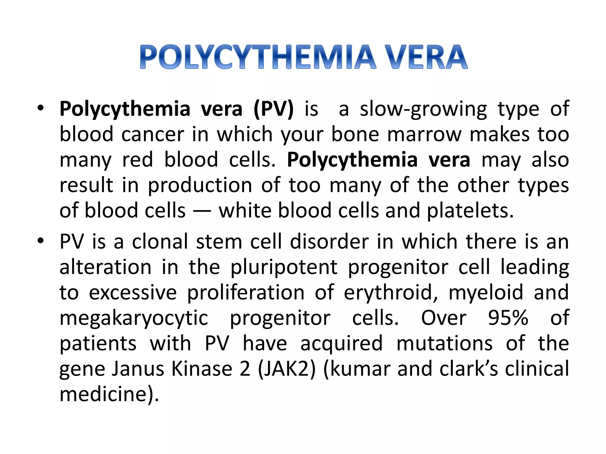 Polycythemia vera rumana | PPTX