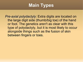 Polydactyly | PPT