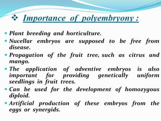 Polyembryony | PPTX
